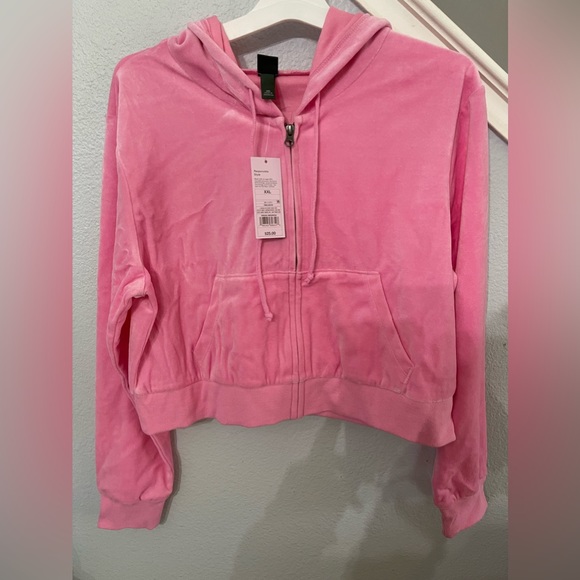 wild fable | Sweaters | Nwt Xxl Womens Velour Zipup Hoodie Wild Fable ...